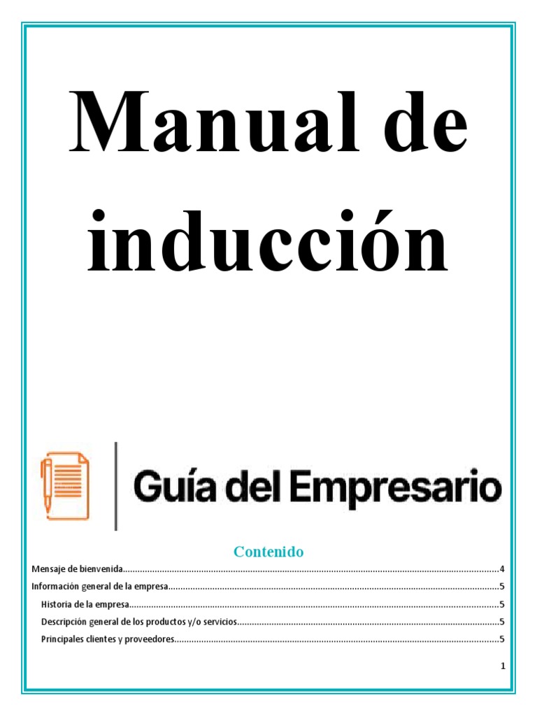 Manual de Induccion | PDF | Business | Economias