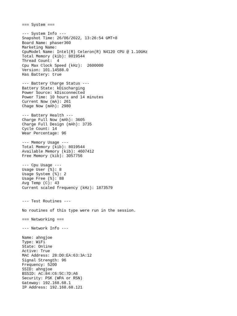Session Log | PDF | Hertz | Central Processing Unit