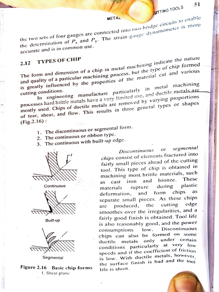 Types of Chips | PDF | Machining | Physical Sciences