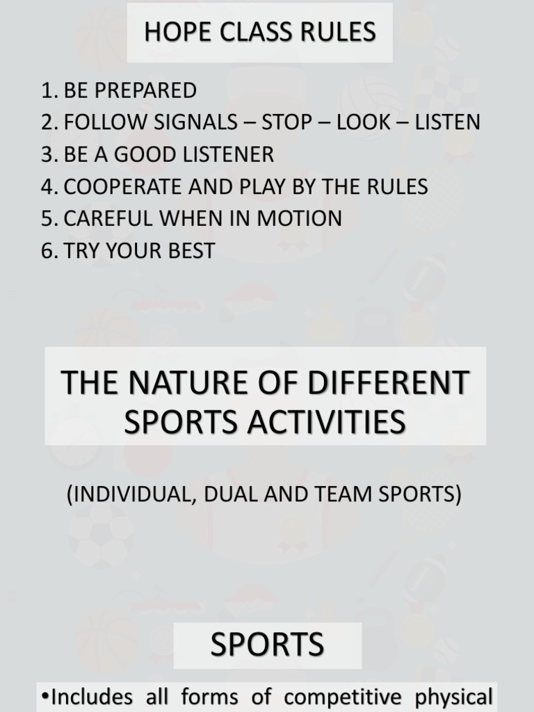 Hope Class Rules | PDF