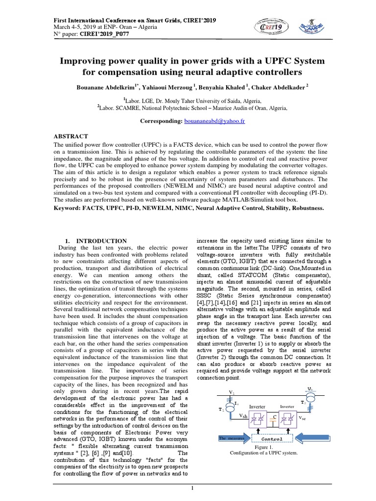 Article CIREI'2019 | PDF | Power Inverter | Control Theory