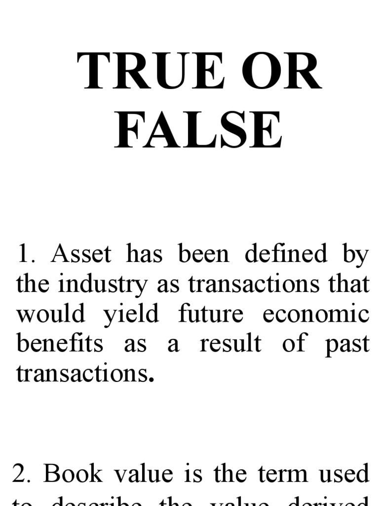 True or False | PDF
