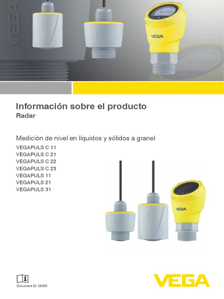 ES Información Sobre El Producto VEGAPULS C11 C21 C22 C23 11 21 31 ...