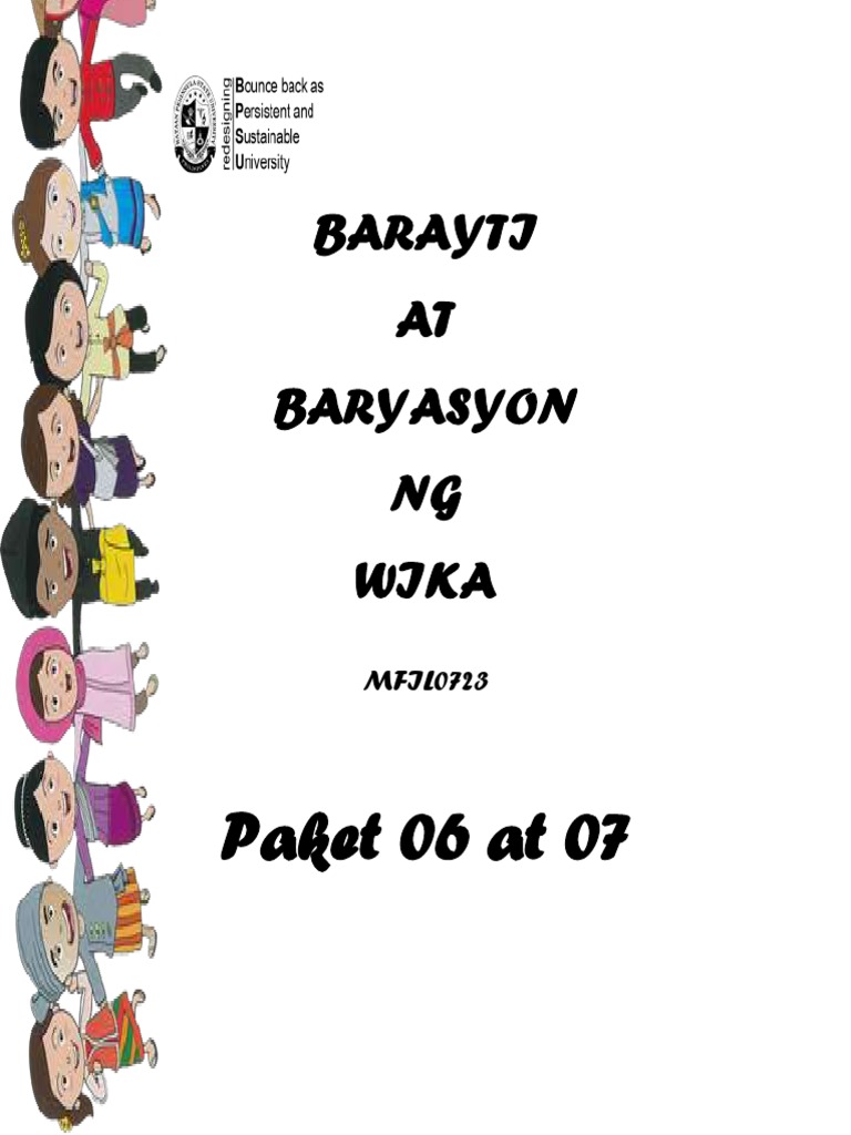 Paket-06-at-7-Barayti-ng-Wika | PDF