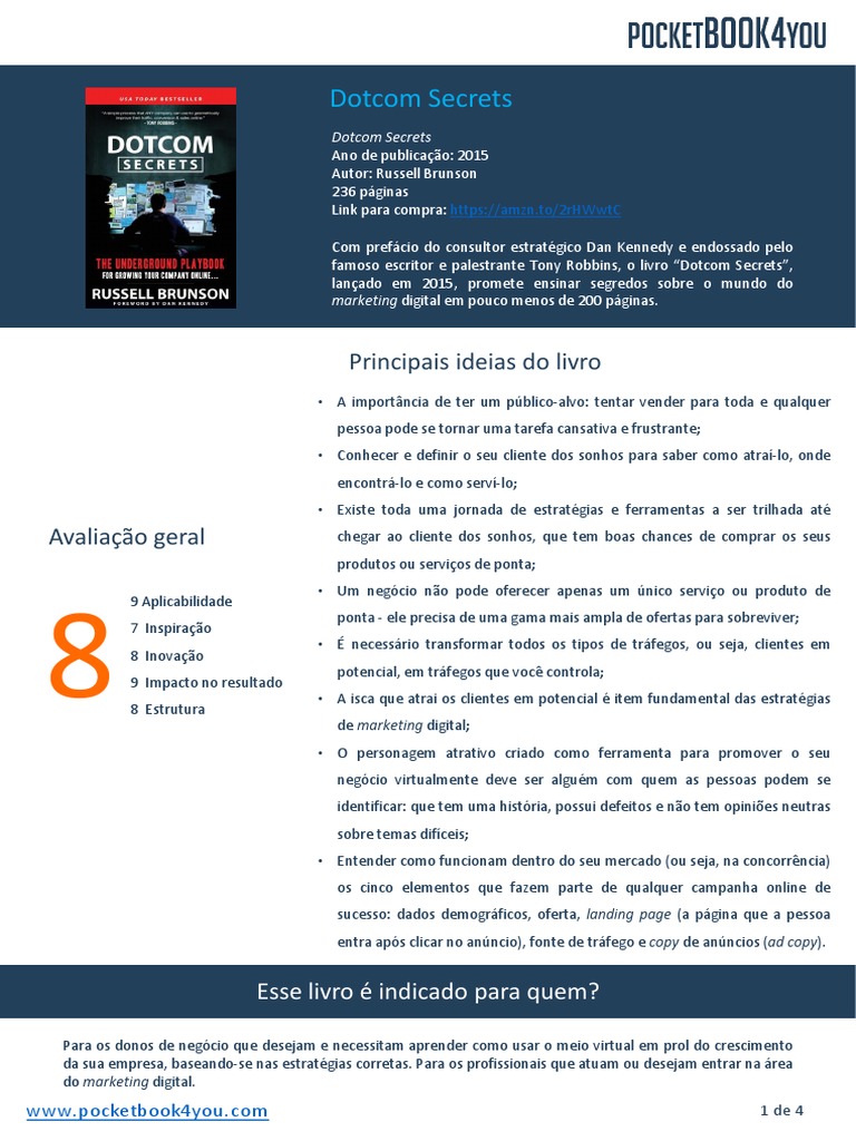 Dotcom Secrets - Russell Brunson | PDF | Marketing | Publicidade