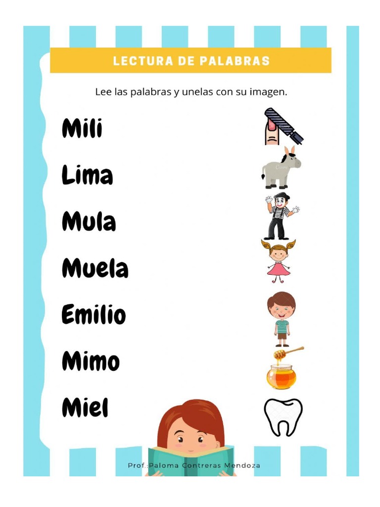 Lecutra de Palabras M y L | PDF