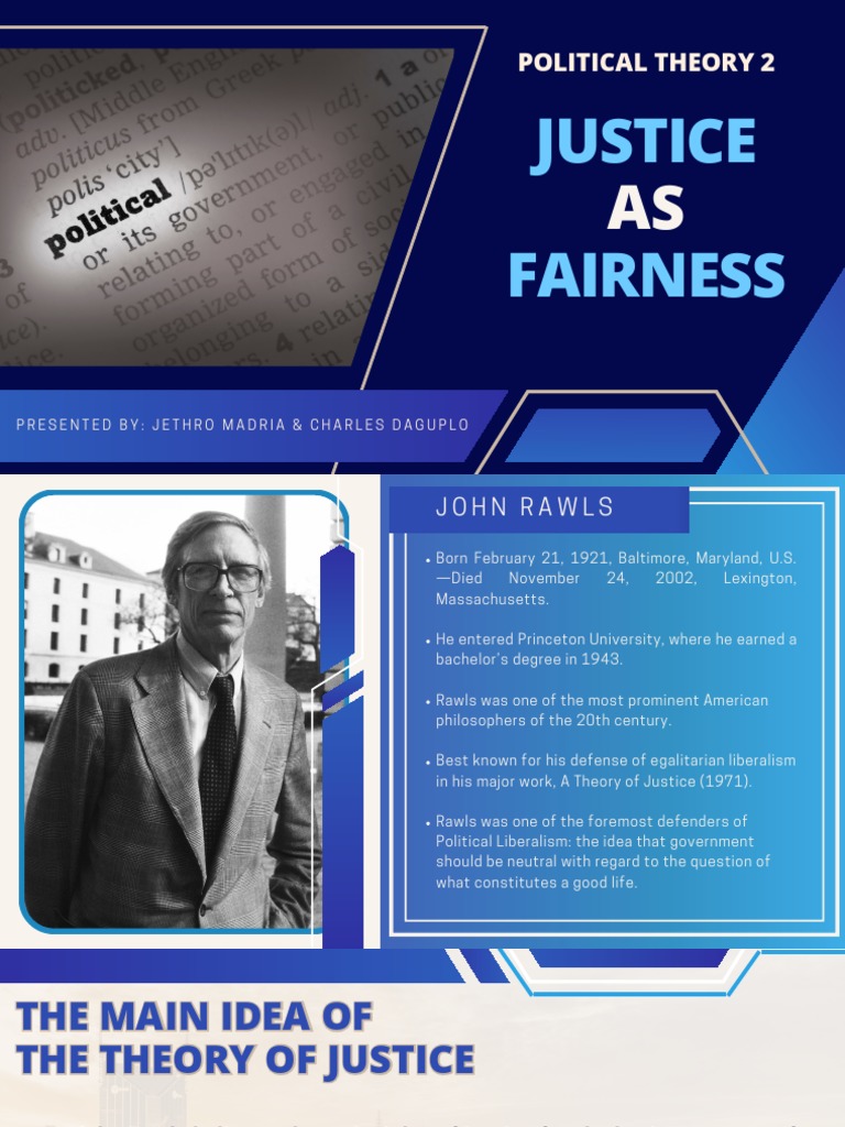 John Rawls Report by Group 2 | PDF | Politics