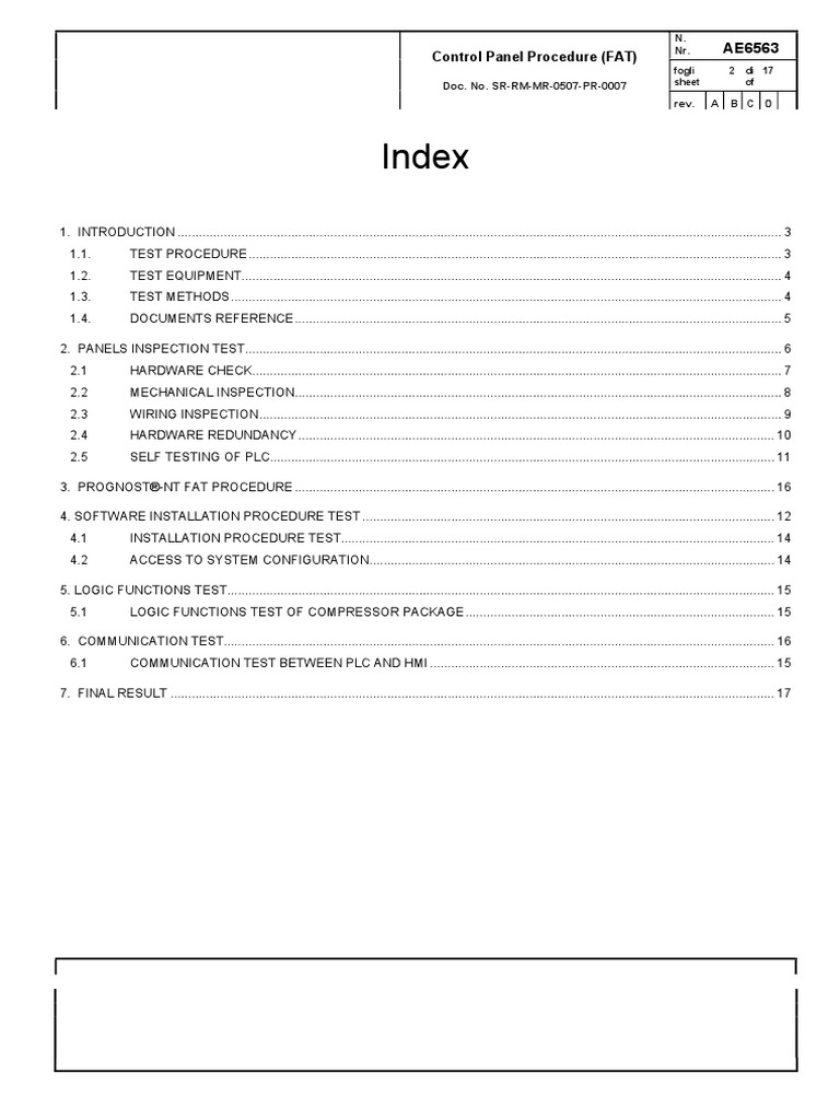 Fat Procedure | PDF | Programmable Logic Controller | Central Processing Unit