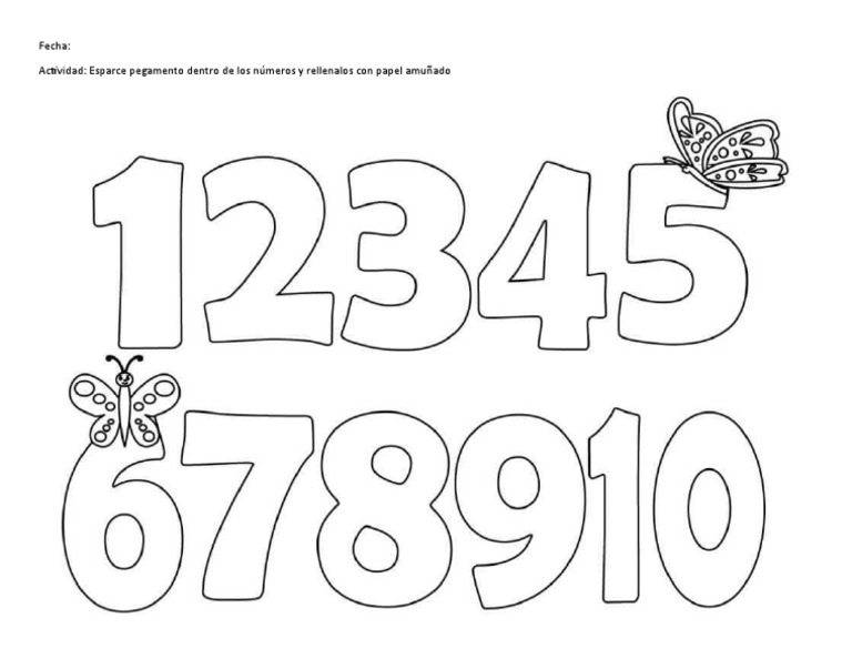 Numeros para Rellenar | PDF