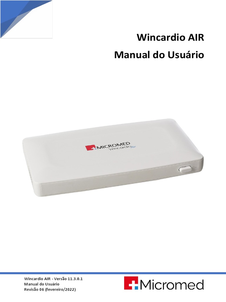 Manual MEBT-100 Wincardio Air - REV06 | PDF