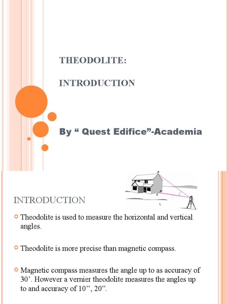 Presentation Theodolite PPT 1515747740 20550 | PDF