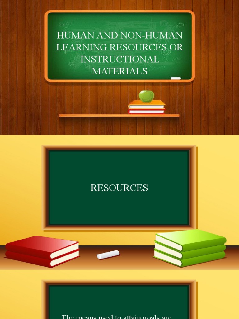 Human and Non-Human Learning Resources or Im | PDF