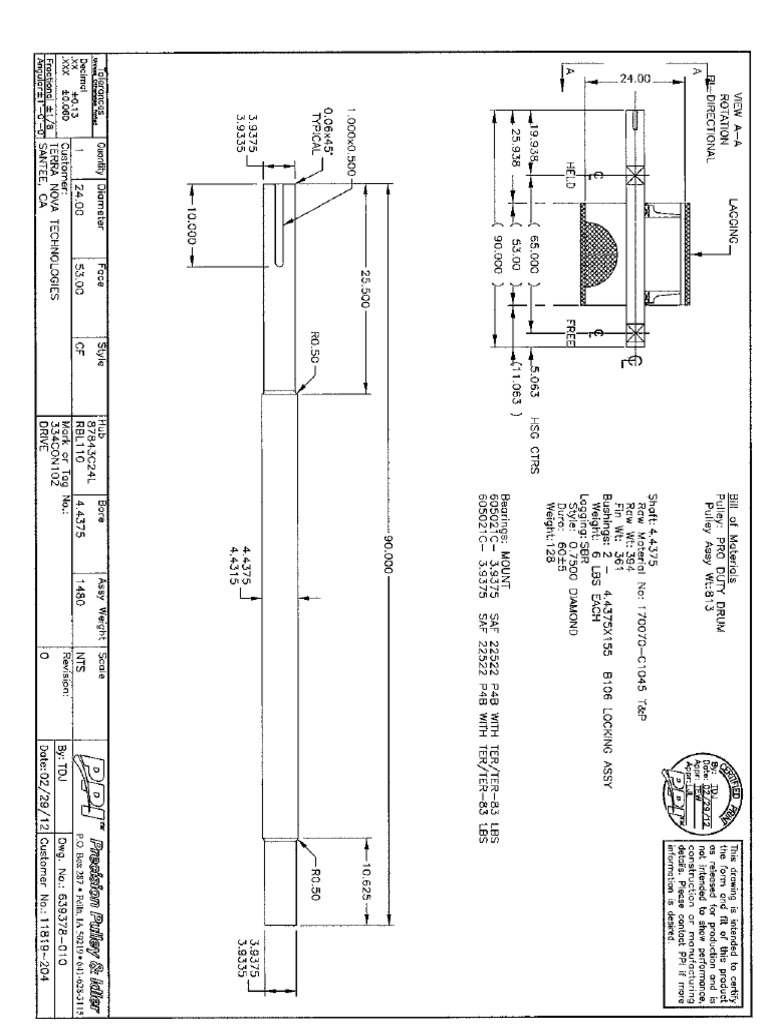 Polea Motriz Tripper | PDF