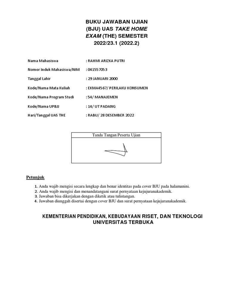 Rahmi Arizka Putri - Ekma4567 | PDF