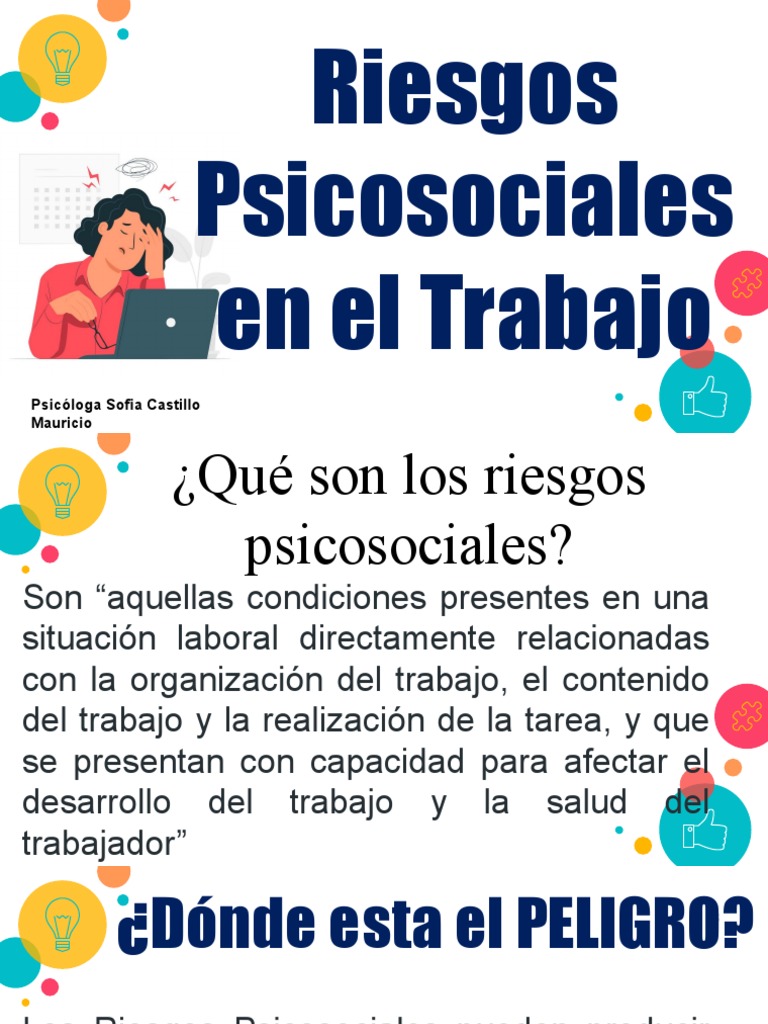 Peligros Psicosociales en El Trabajo | PDF