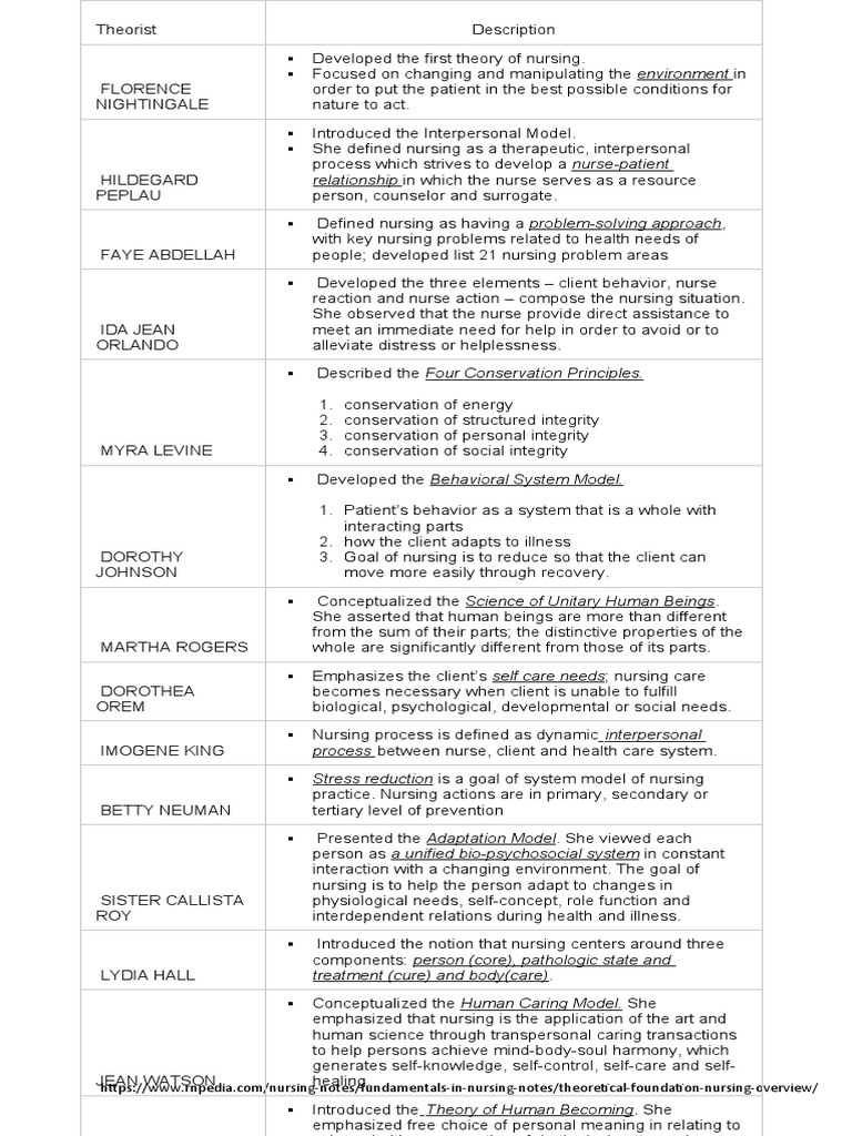 Conceptual and Theoretical Models of Nursing Practice | PDF | Nursing ...