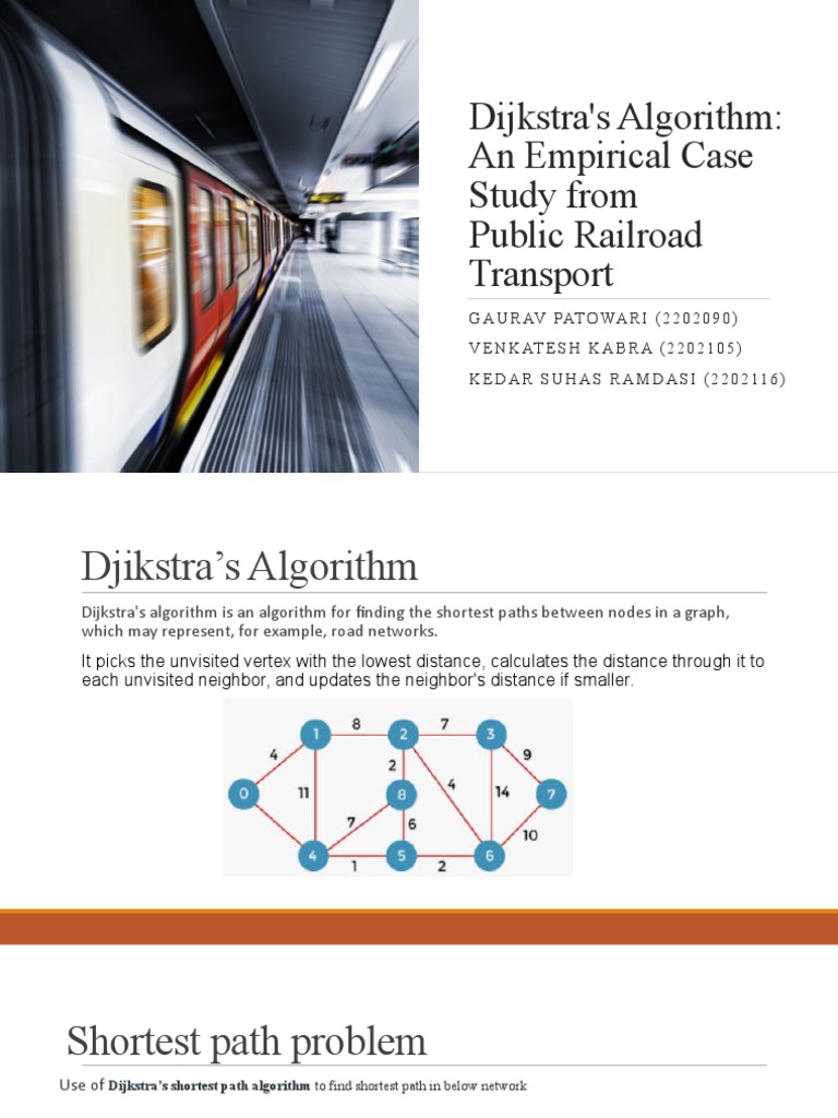 Dijkstra's Algorithm: An Empirical Case Study From Public Railroad Transport | PDF