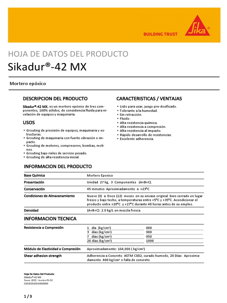 Sikadur 42 MX | PDF