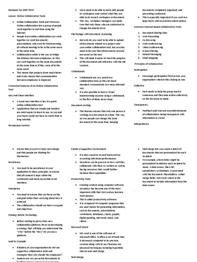 Reviewer For EMP TECH | PDF | Collaboration | Computing