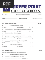 Maths Class 1 Test Paper 4 - Compressed | PDF