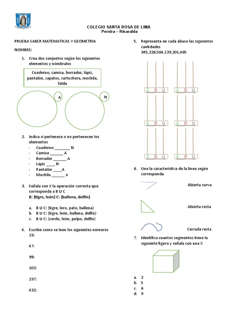 Prueba Saber Matematicas | PDF