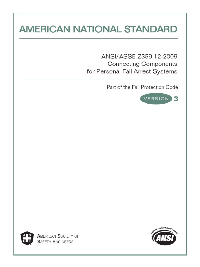 American National Standard: ANSI/ASSE Z359.12-2009 Connecting ...