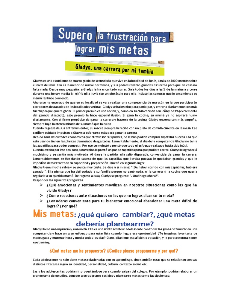 Supero Mis Metas | PDF | Tolerancia | Las emociones