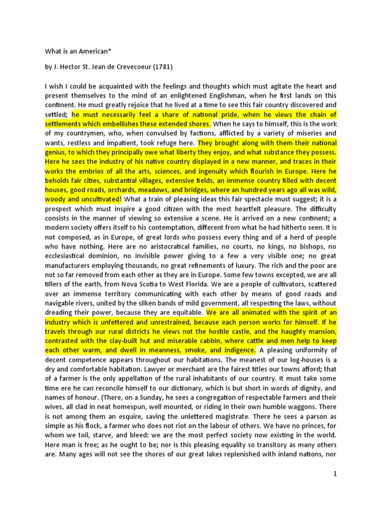 What Is An American | PDF | Hunting