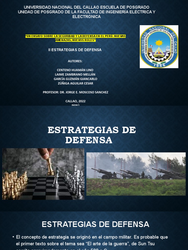 Estrategias de Defensa | PDF | Fuerzas Armadas | Planificación