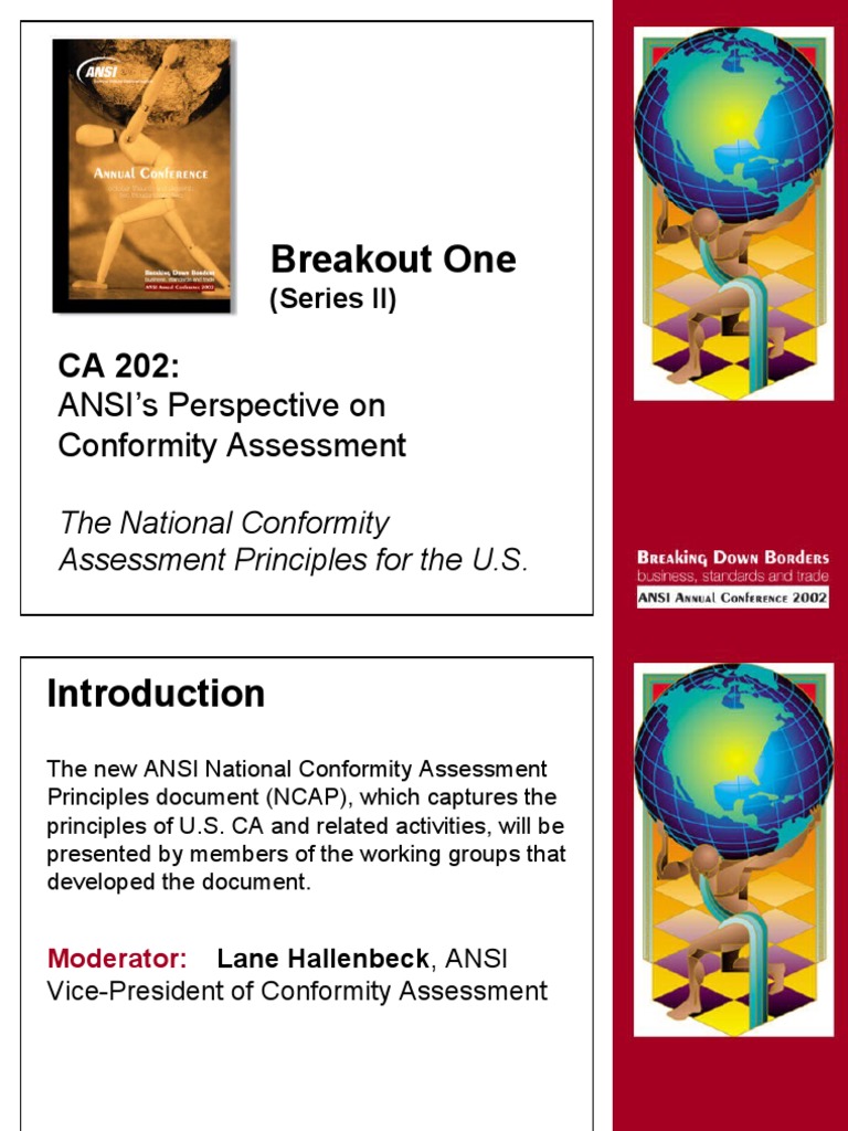 ConformityAssessment202-Breakout Overview | PDF