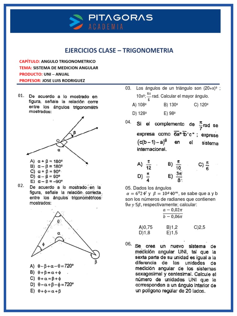 Trigo Angulo Trigonometrico Pdf