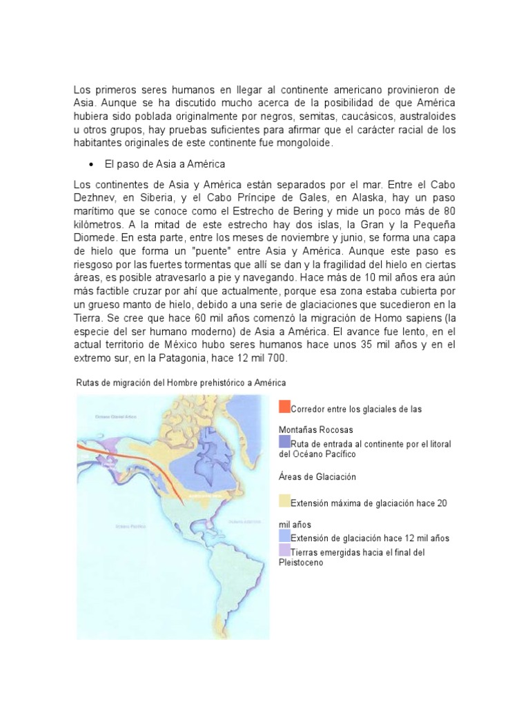 El Poblamiento de América | PDF | Mesoamérica | México
