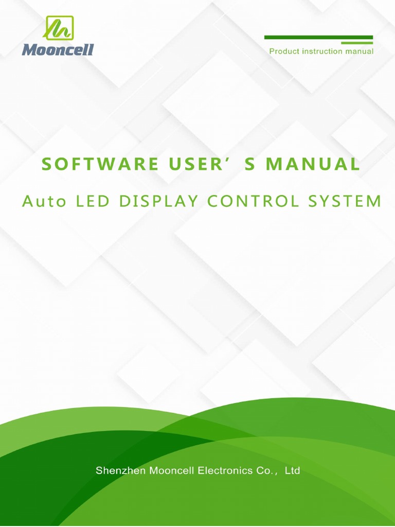 Mooncell AutoLED_User Manual-V3.60 | PDF | Display Resolution | Video