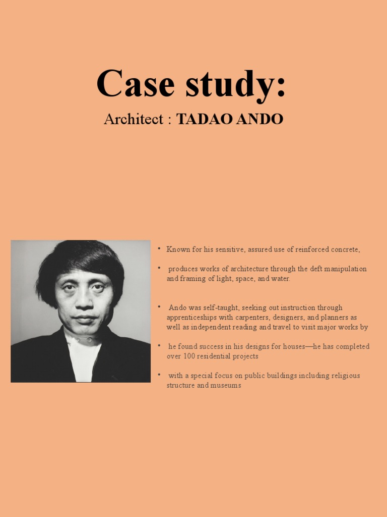 Case Study:: Architect: TADAO ANDO | PDF