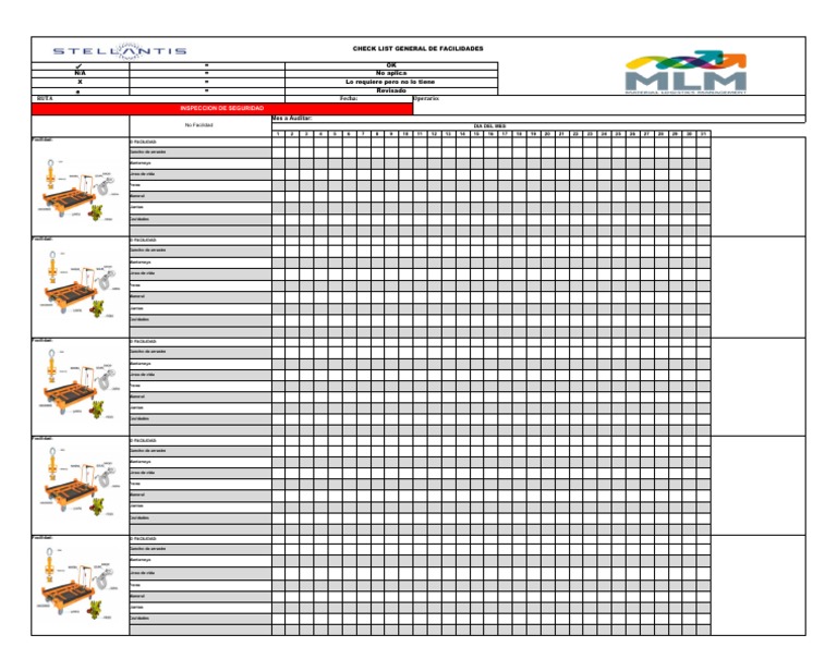 11 Check List Facilidades | PDF