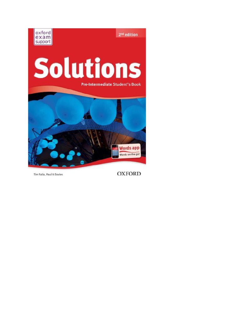 Solution 2nd Edition Pre-Intermediate SB | PDF