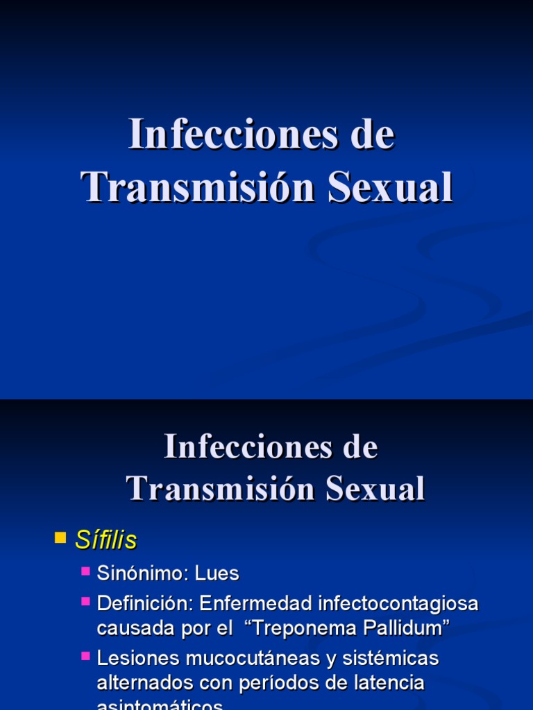 Enfermedades de Transmision Sexual | PDF | Infección transmitida sexualmente | VIH / SIDA