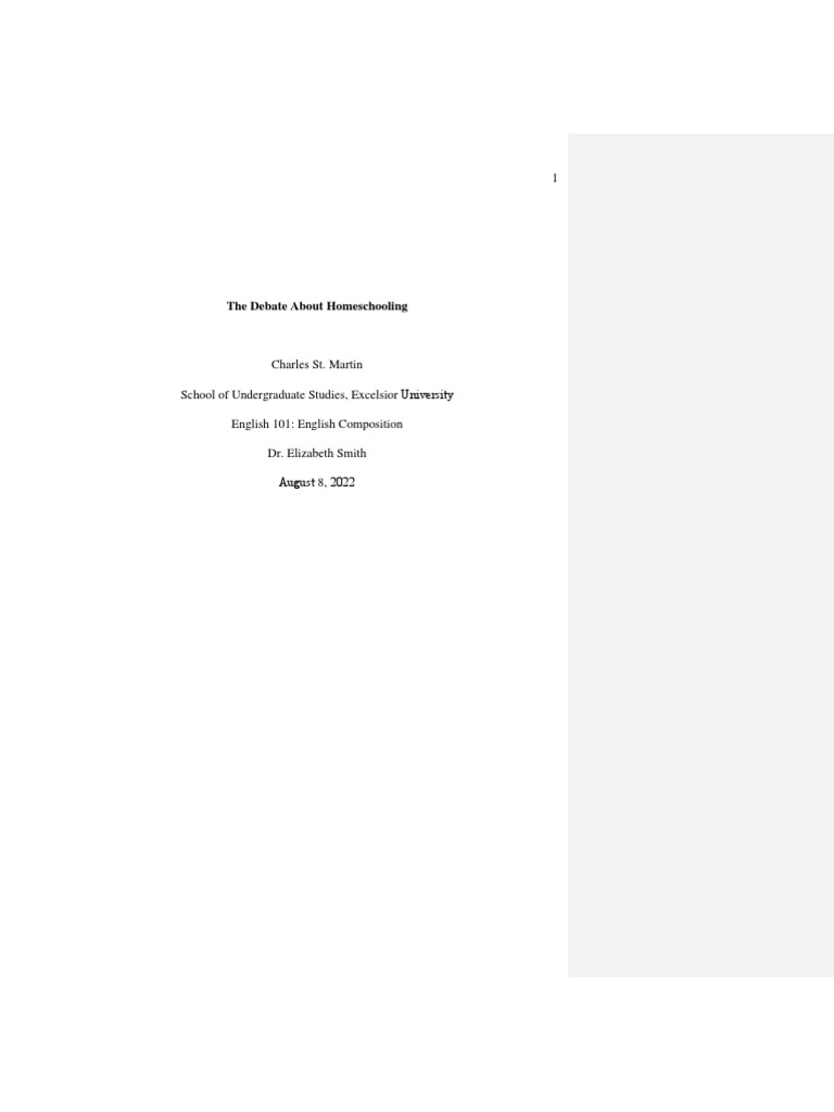 Rogerian Argument-Sample Essay | PDF | Homeschooling | Learning