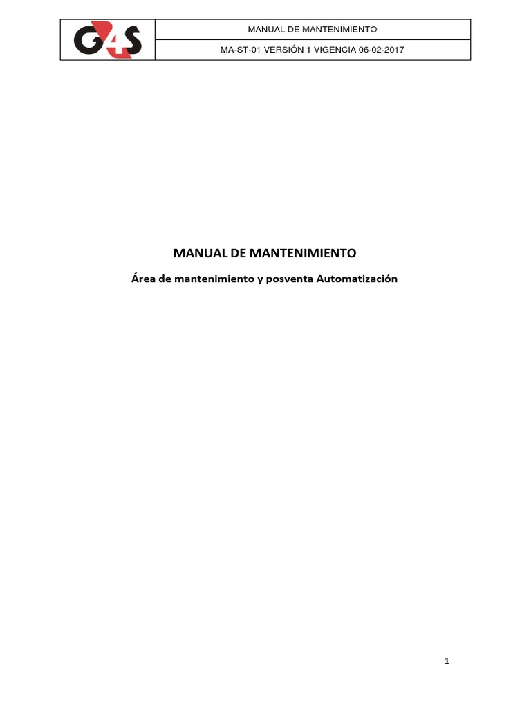 Manual de Mantenimiento General | PDF