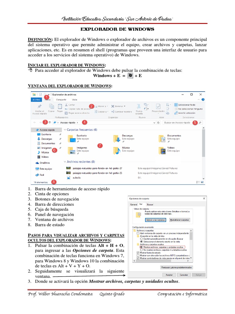 01 Explorador de Windows | PDF
