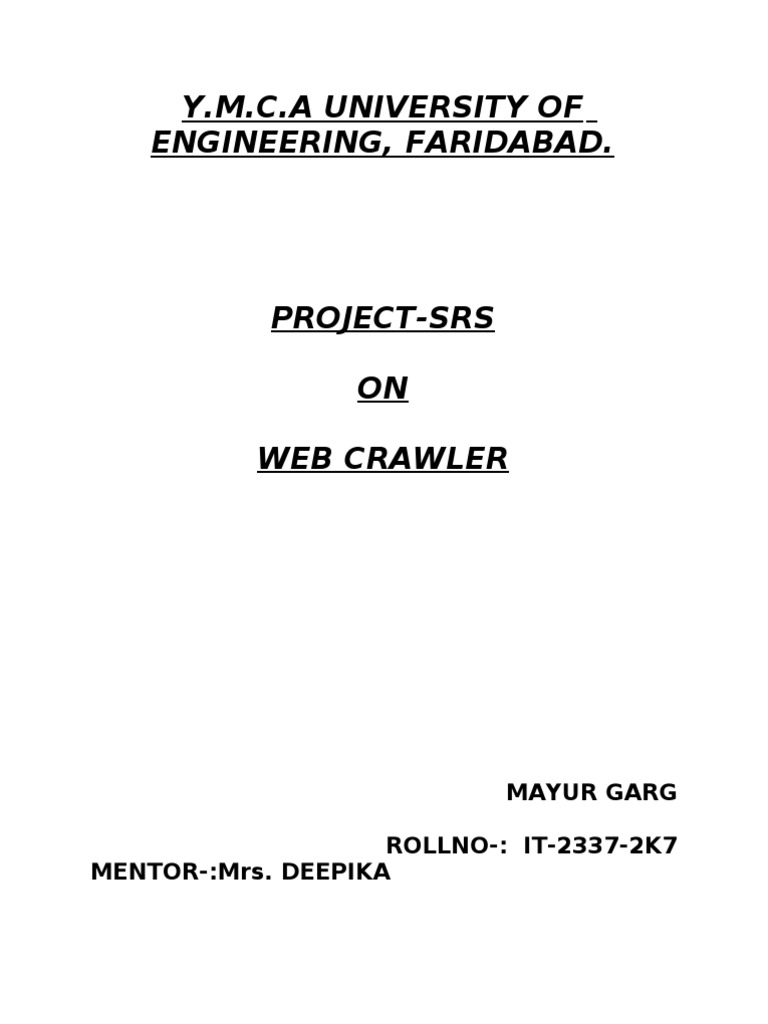Final SRS | PDF | Web Server | Internet & Web