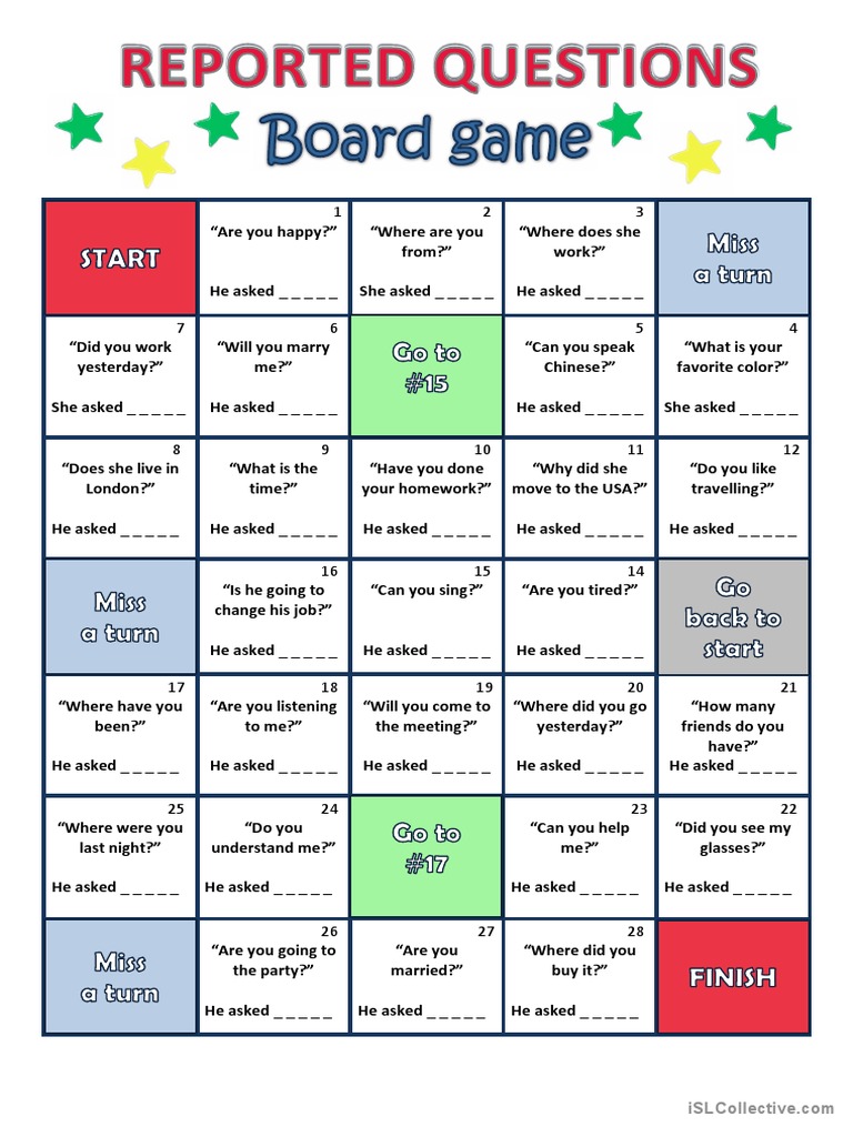 Reported Questions - Board Game | PDF