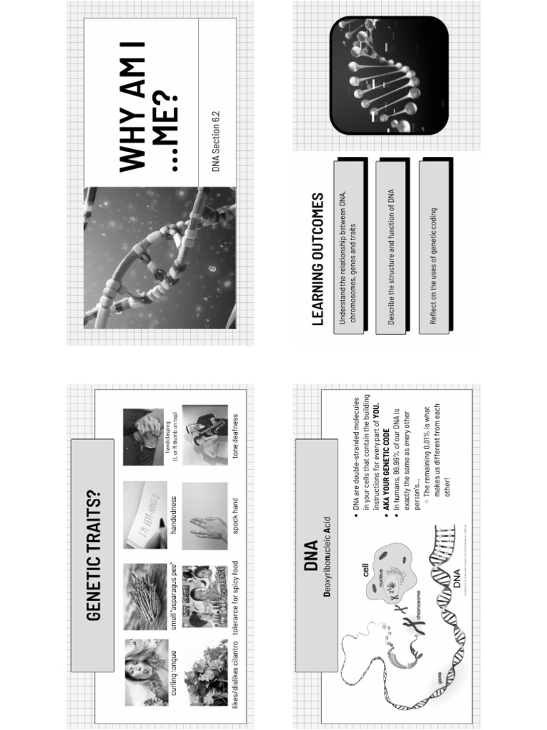 Intro To DNA PPT (Gr. 9 Science) | PDF