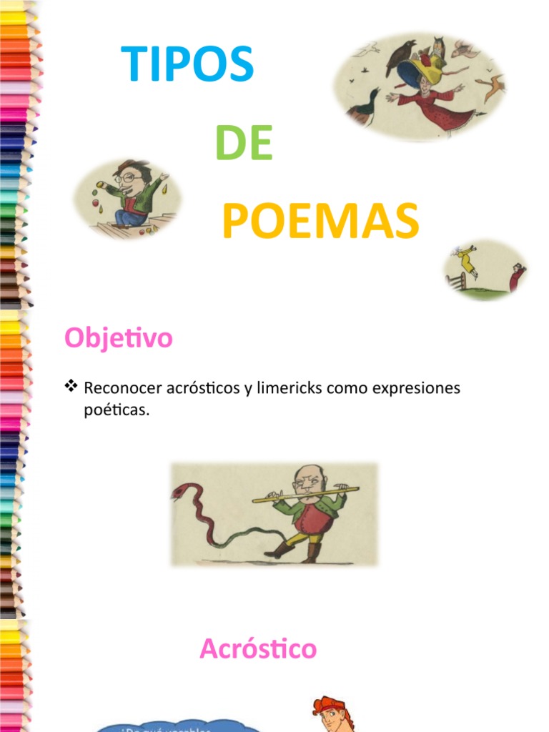 Tipos de Poemas: Acrósticos y Limericks | PDF