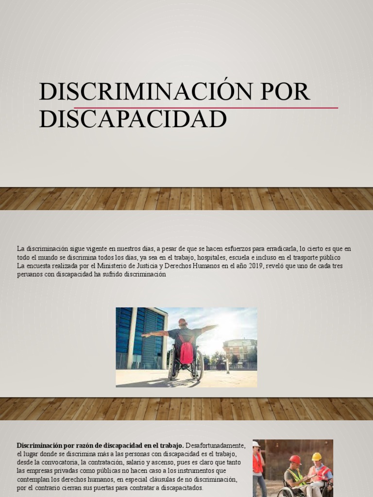 Discriminación Por Discapacidad | PDF