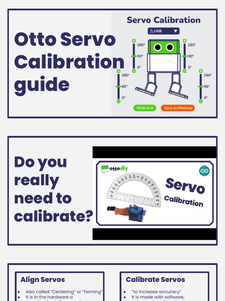Otto Servo Calibration Guide | PDF | Calibration | Usb