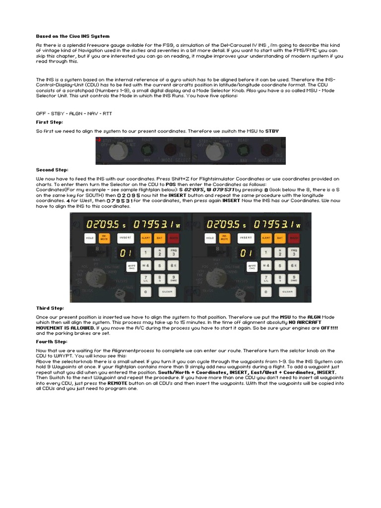 Navigating with Vintage INS Technology: A Guide to Using the Del ...