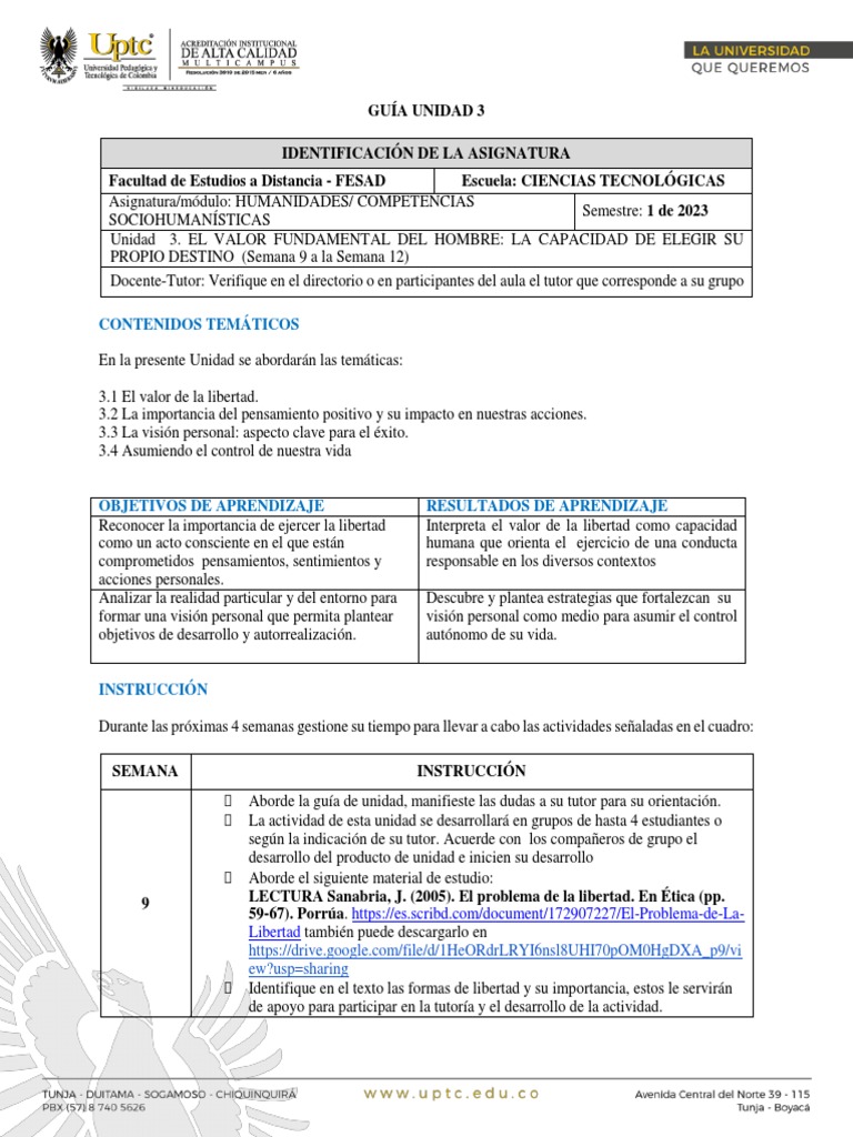 1 2023 Guía 3a Unidad Humanidades Competencias Socio-Humanísticas | PDF | Red mundial | Internet ...
