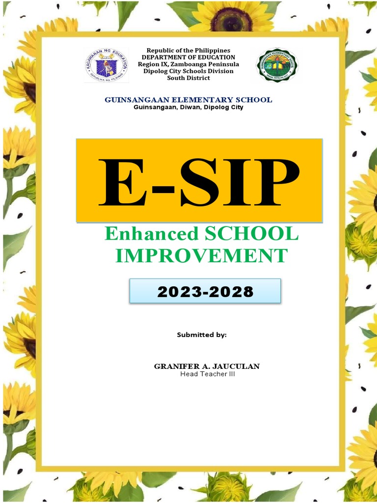 SIP Title Page, Table of Contents, VMG | PDF | Learning