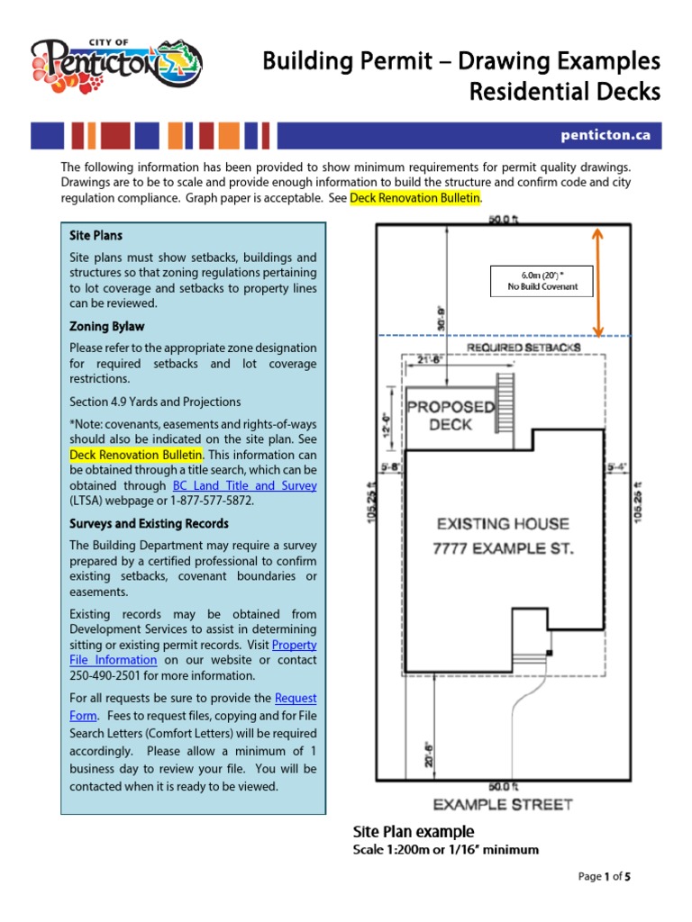 Deck Drawing Examples 19-05 | PDF | Building Code | Zoning